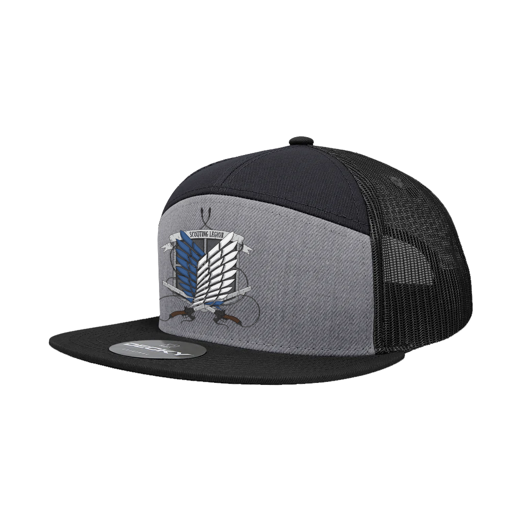 Attack On Titan Survey Corps 7 Panel Snapback – Tees Vault